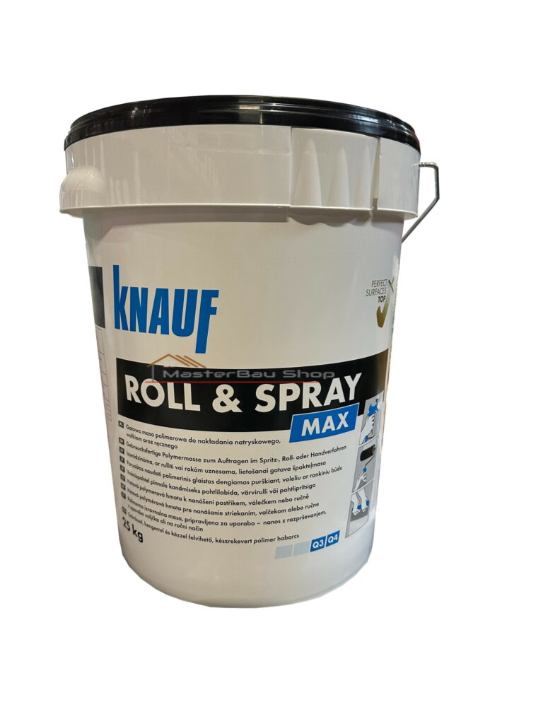 Knauf Roll & Spray Max Gebrauchsfertige Polymermassen 25kg - MasterBau Shop